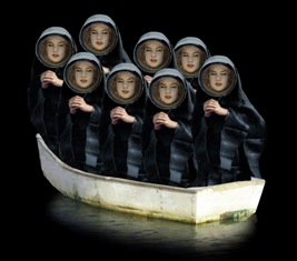 Bosch -boten - Parade in 2014 over de Dommel - Bastion-Oranje, Den Bosch